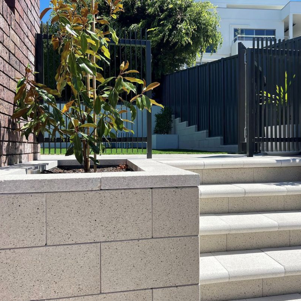 Cement Block Fence Patterns A DIY Cinder Block Retaining Wall Project