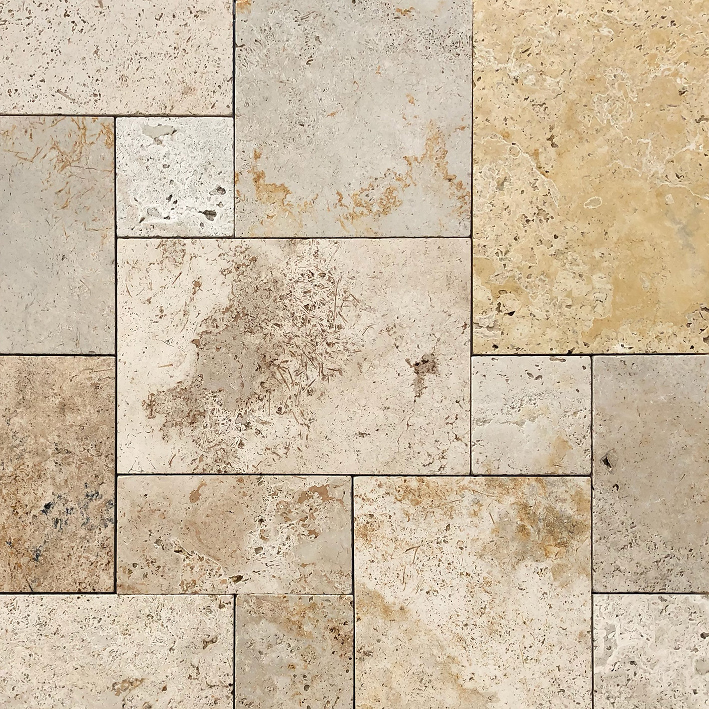 Classic Blend Travertine Pavers | Clasic Mix Travertine Pavers