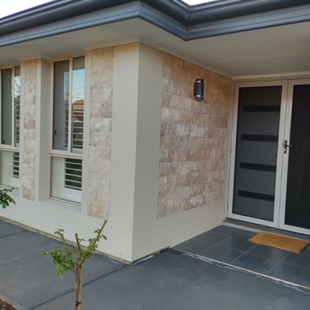 Pitched Travertine Wall Cladding | Natural Stone Wall Cladding Adelaide