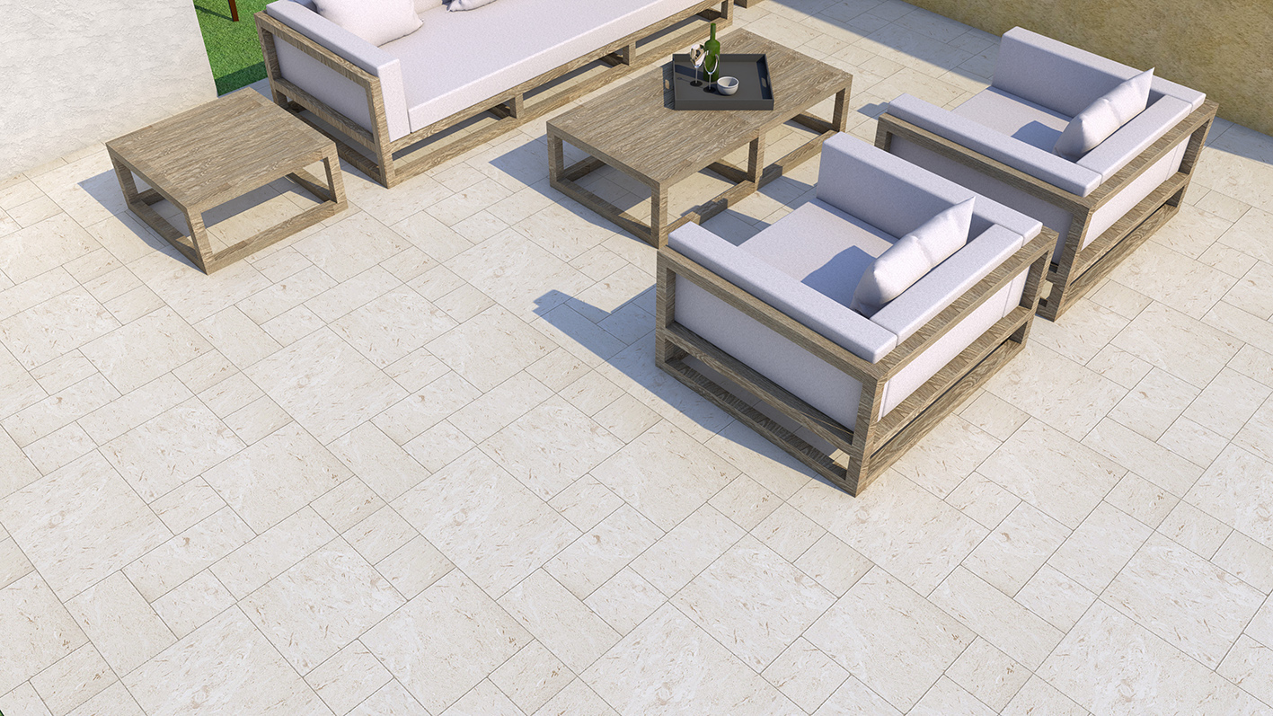 Beige Limestone Pavers | French Pattern Limestone Pavers Adelaide