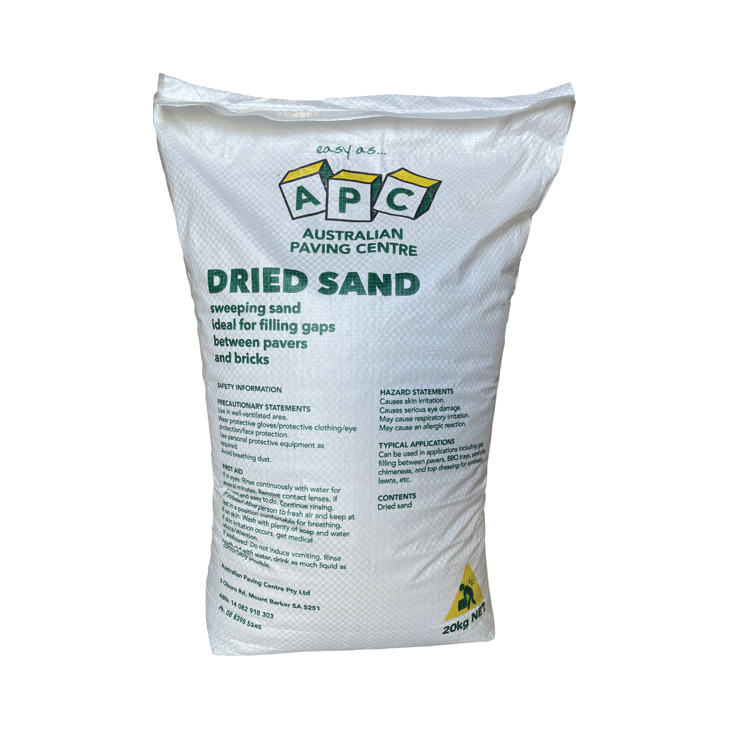 Dried Paver Sand - Australian Paving Centre